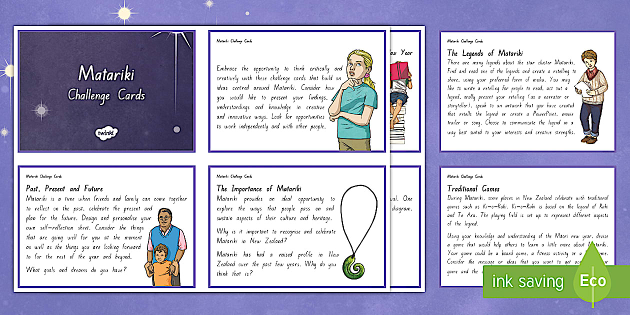 Matariki Challenge Cards (teacher made) - Twinkl