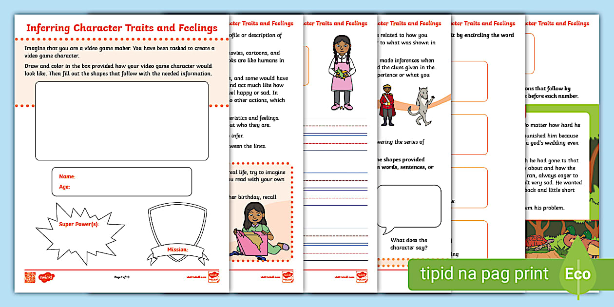 Inferring Character Traits and Feelings | Grade 1 | Twinkl