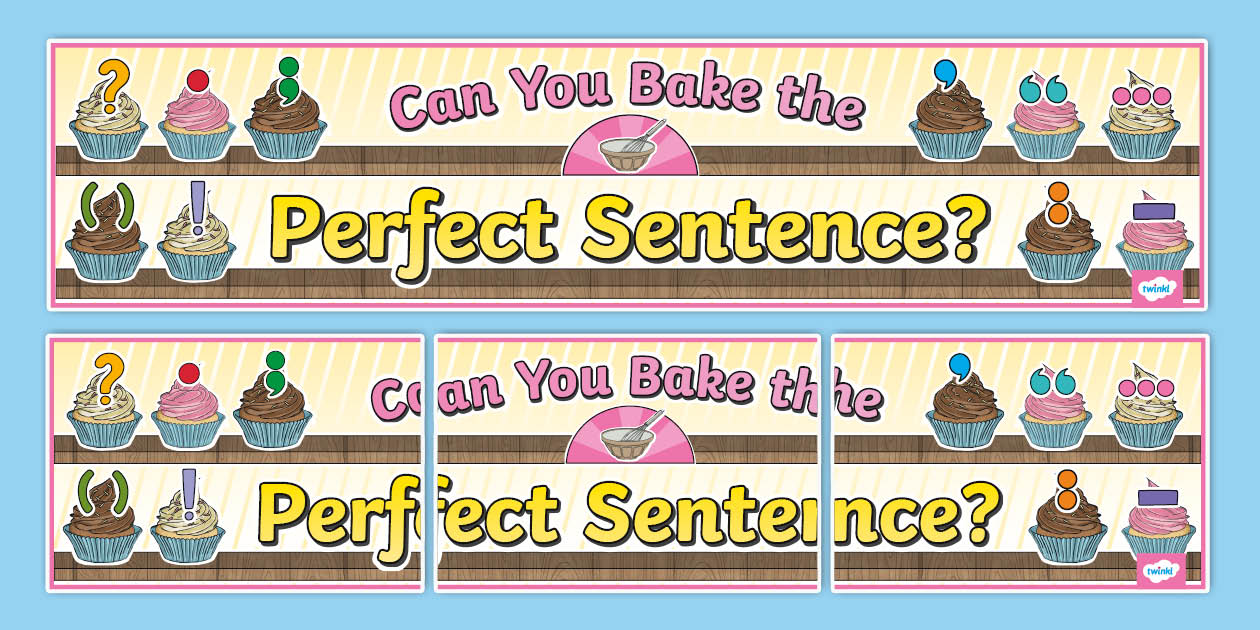 Can You Bake the Perfect Sentence? Display Banner - Twinkl