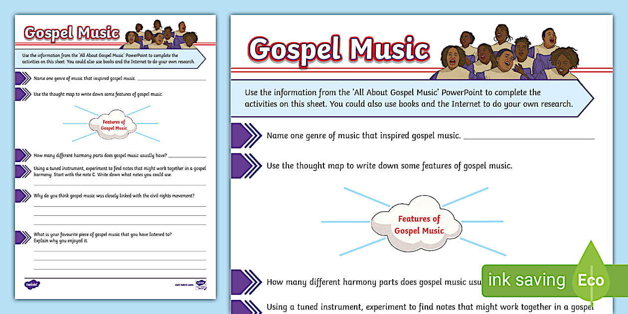 👉 KS2 Gospel Music Activity (teacher made) - Twinkl