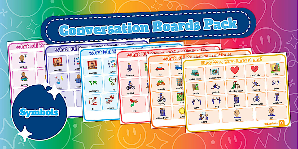 Twinkl Symbols: Conversation Boards Pack