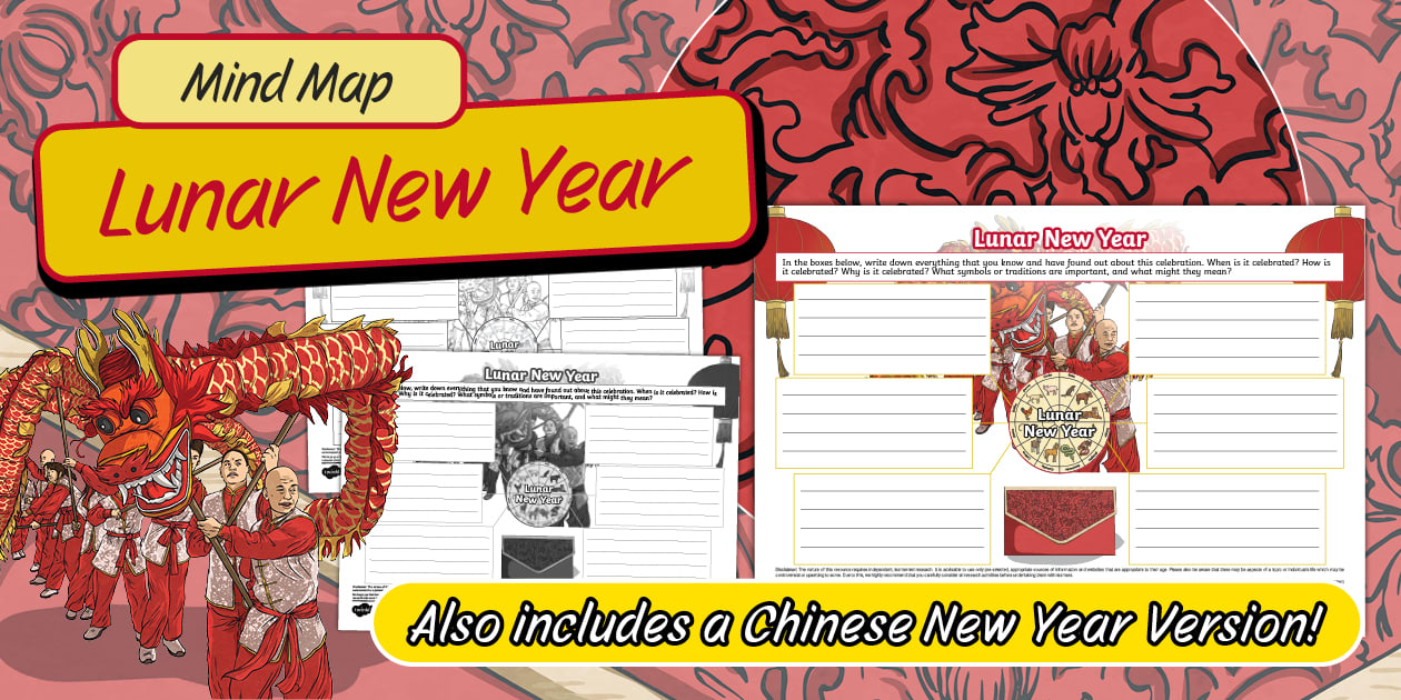 Lunar New Year Mind Map - Twinkl Australia