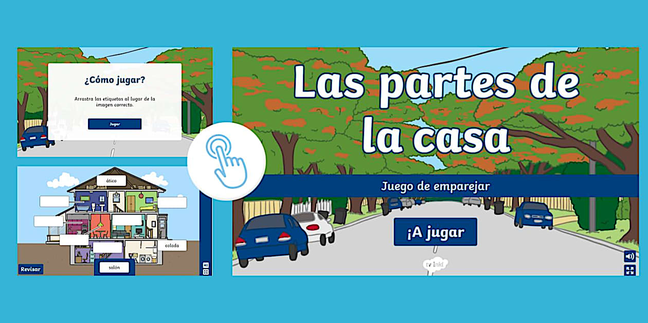 Juego interactivo: Las partes de la casa - Twinkl Go