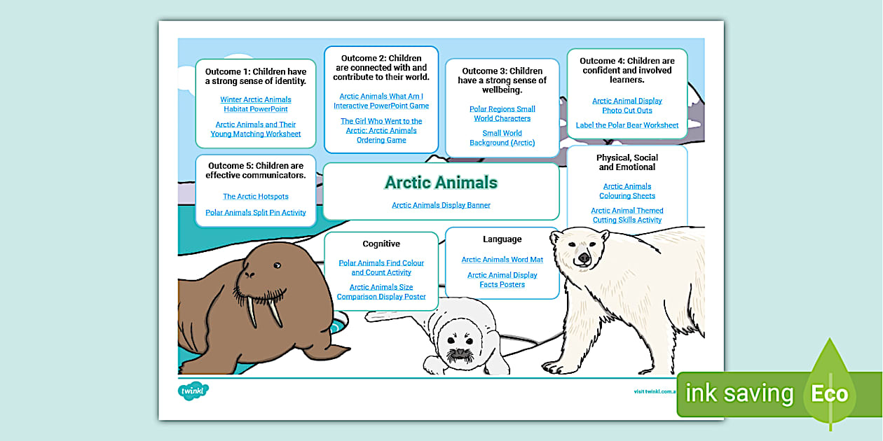 FREE! - Arctic Animals Topic Planner (Teacher-Made) - Twinkl