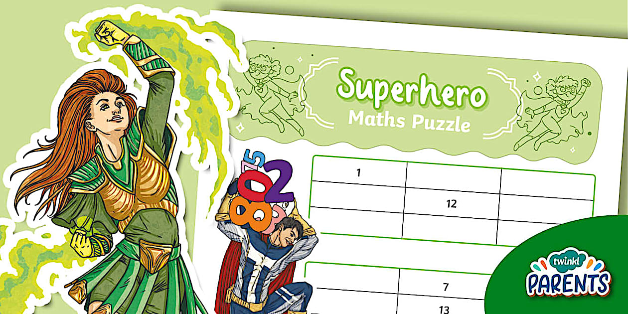 👉 Superhero Maths Puzzle