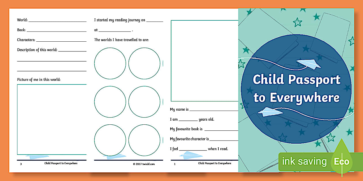 Editable Book Week Passport Activity (teacher made) - Twinkl