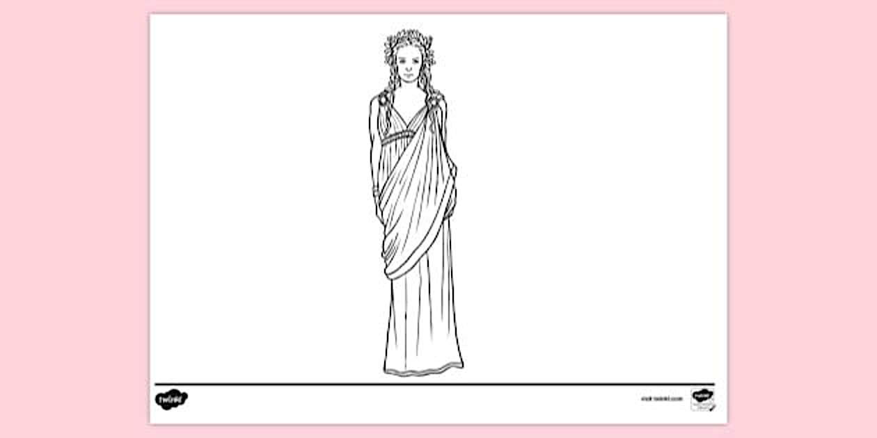 Helen of Troy Colouring Sheet | Colouring Sheets - Twinkl