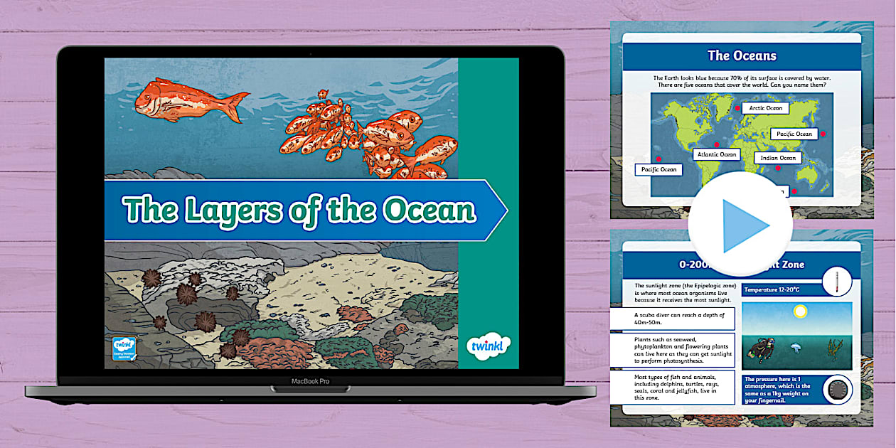 Layers of the Ocean PowerPoint (teacher made) - Twinkl