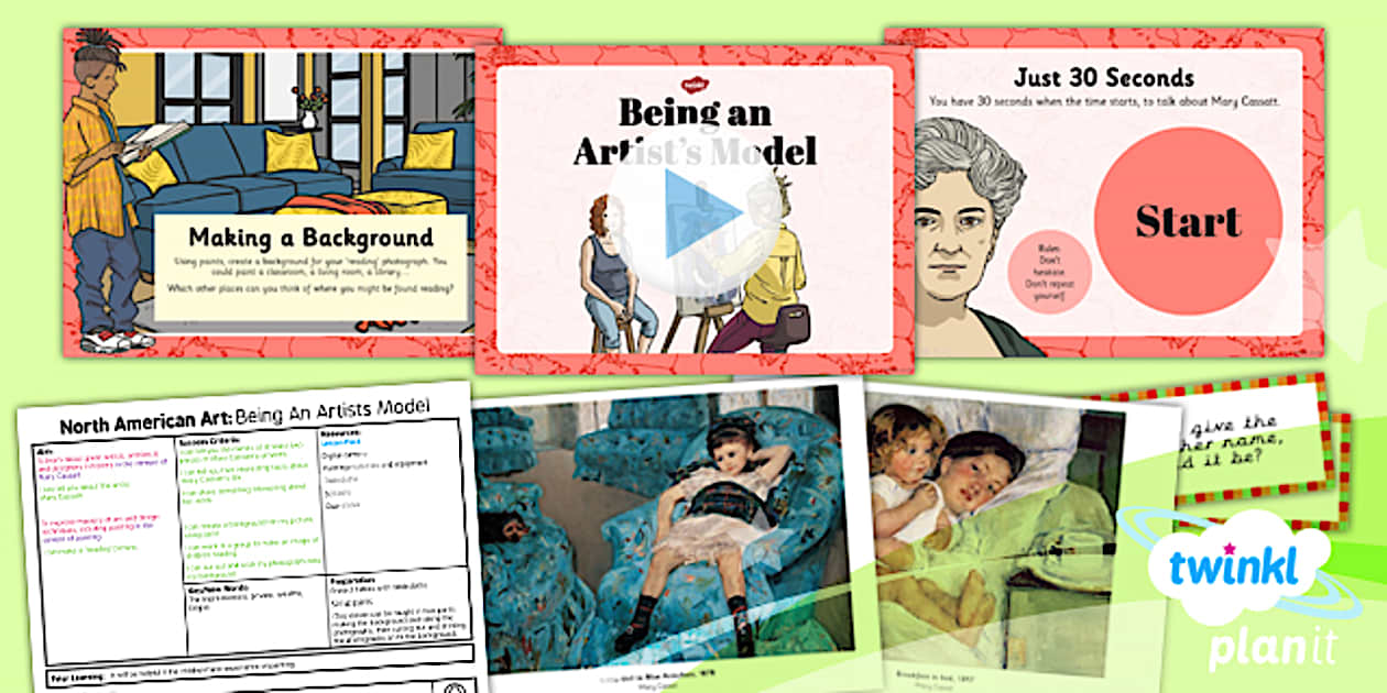 Art: North American Art: Being an Artists Model UKS2 Lesson Pack 6
