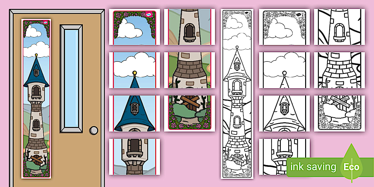 Tower Vertical Door Banner - Twinkl - KS1 - Twinkl