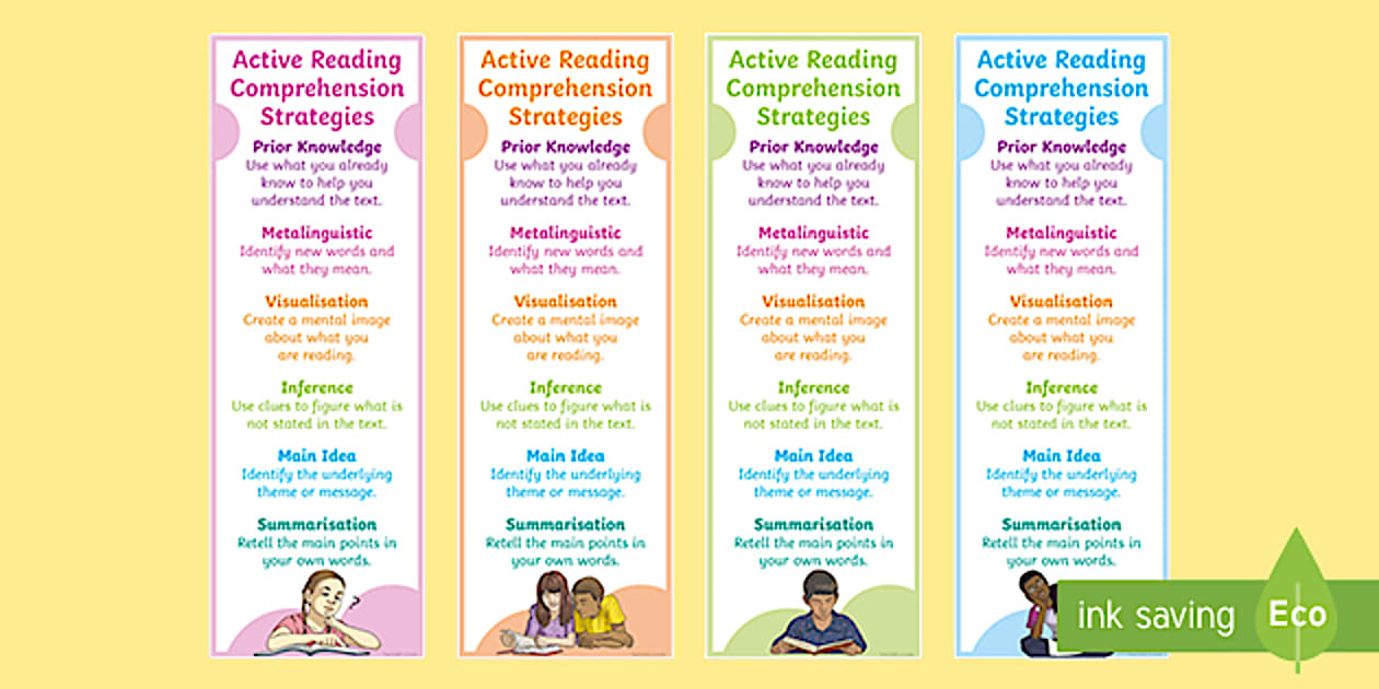 Comprehension Strategies Reading Bookmarks (teacher made)