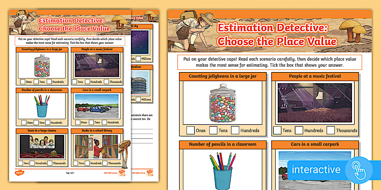 Estimation Detective: Choose the Place Value - Twinkl