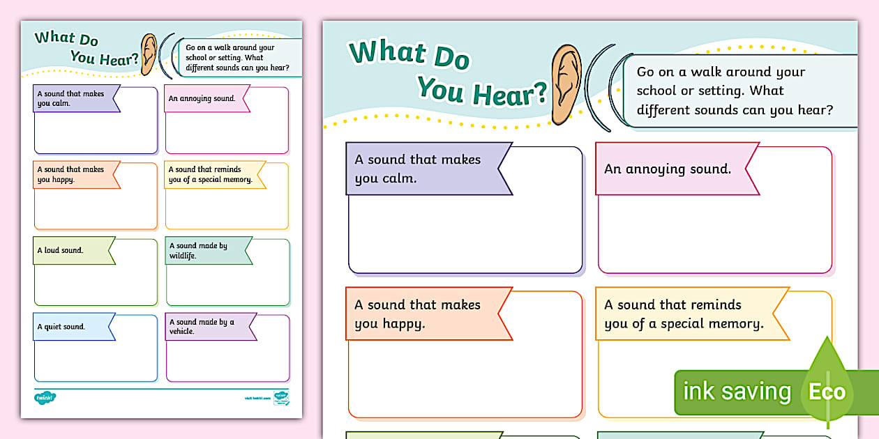 What Do You Hear? Scavenger Hunt