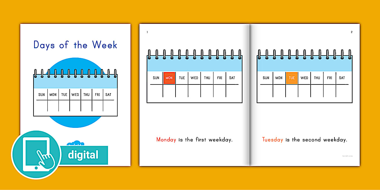 Days of the Week Emergent Reader eBook (teacher made)