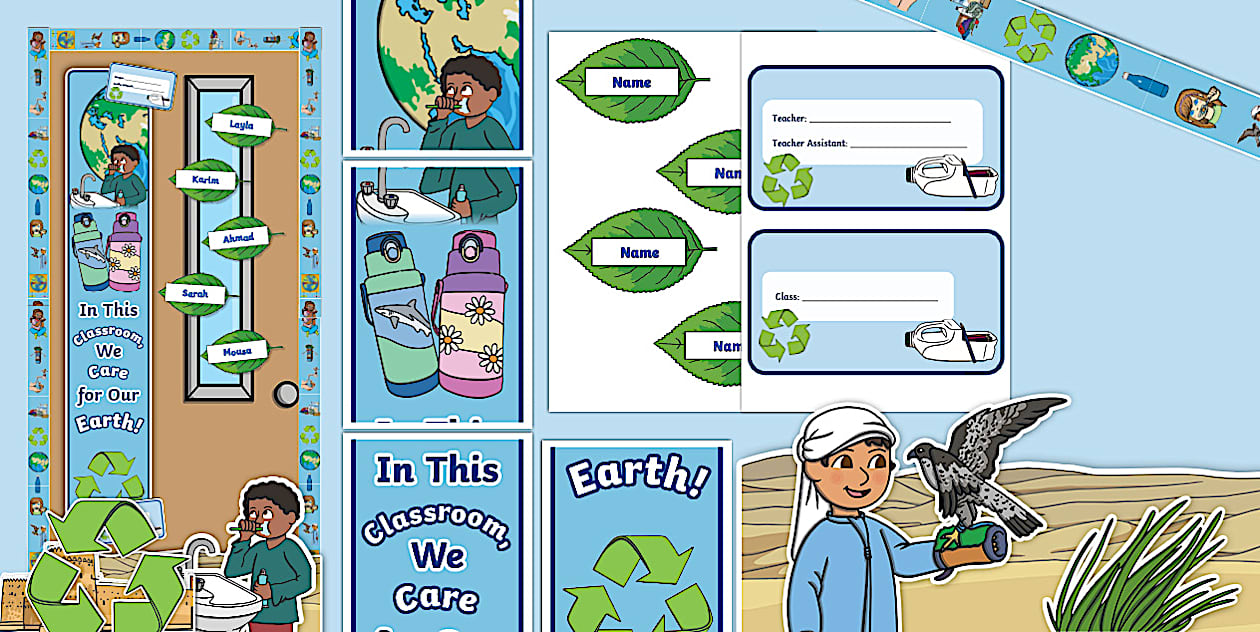 Sustainability Themed Door Display (teacher made) - Twinkl