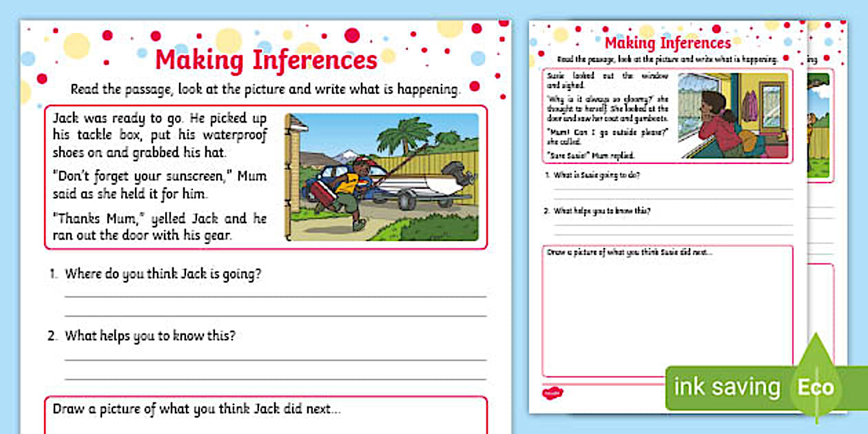 Drawing Inferences Worksheet | Primary English Resources