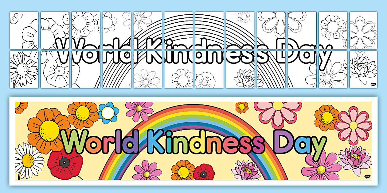 World Kindness Day Collaborative Art Banner - Twinkl