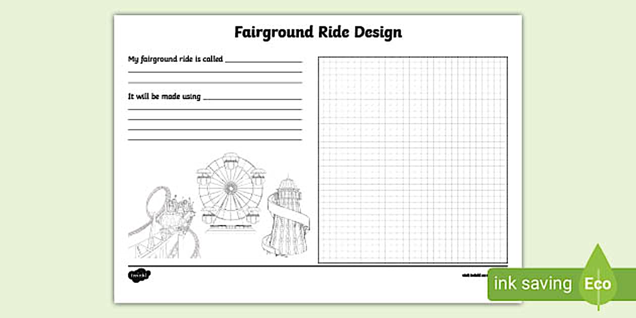 Design a Fairground Ride Activity Sheet (teacher made)