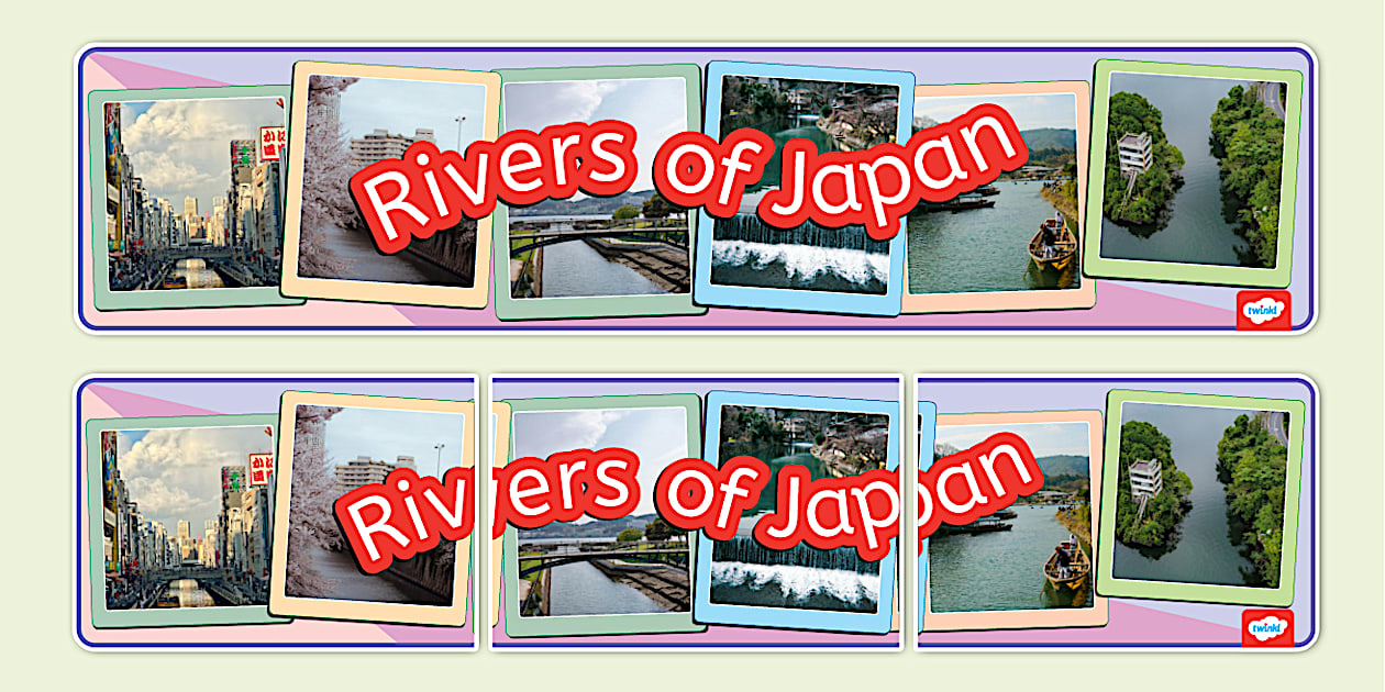 Rivers of Japan Photo Display Banner (teacher made) - Twinkl