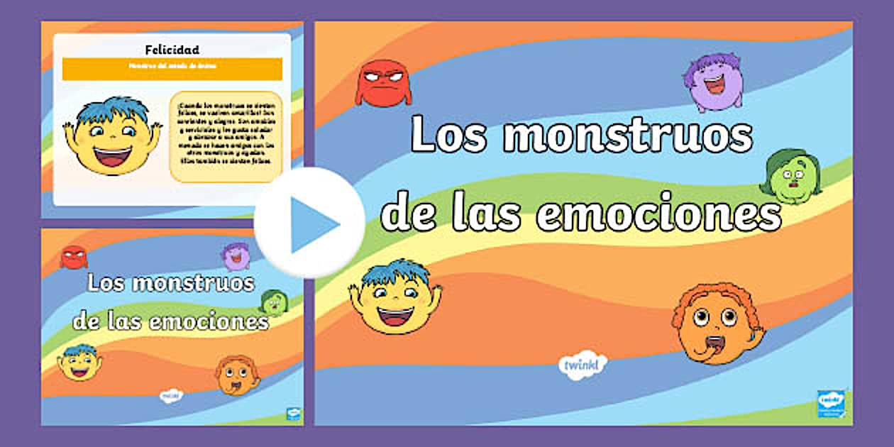 PowerPoint: Los monstruos de las emociones - Twinkl