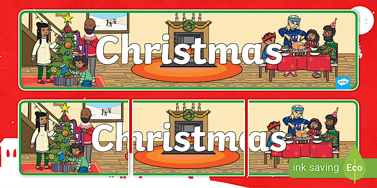 Christmas Display Banner (Christmas) (teacher made) - Twinkl