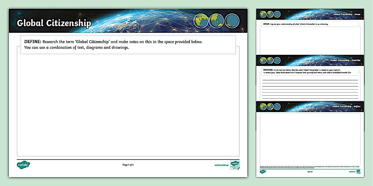 Global Citizenship: Define, Describe, Draw