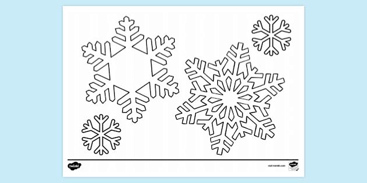 Snowflake Printable Colouring Page | Colouring Sheets