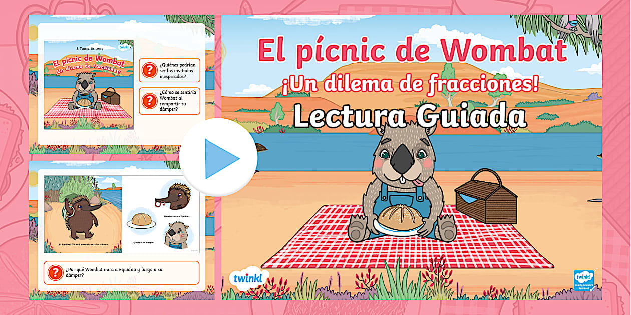 PowerPoint: El pícnic de Wombat (lectura guiada) - Twinkl
