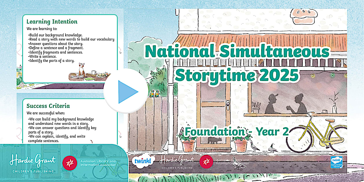 FREE! - National Simultaneous Storytime 2025 Powerpoint F-2