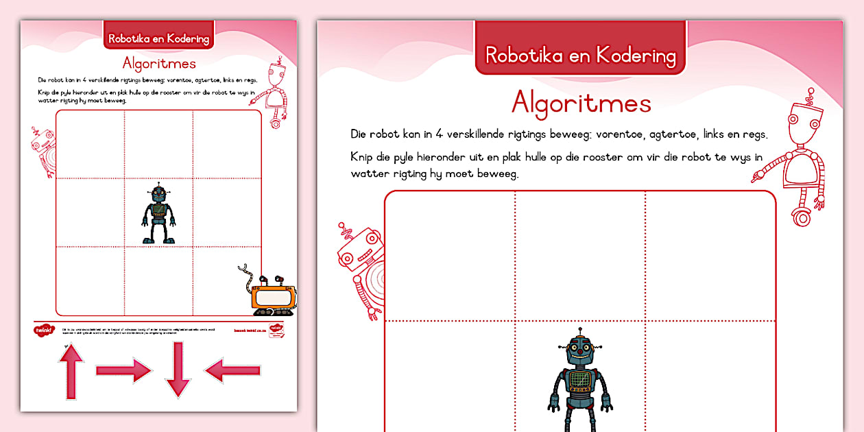 Graad R - Robotika en Kodering - Algoritmes (teacher made)