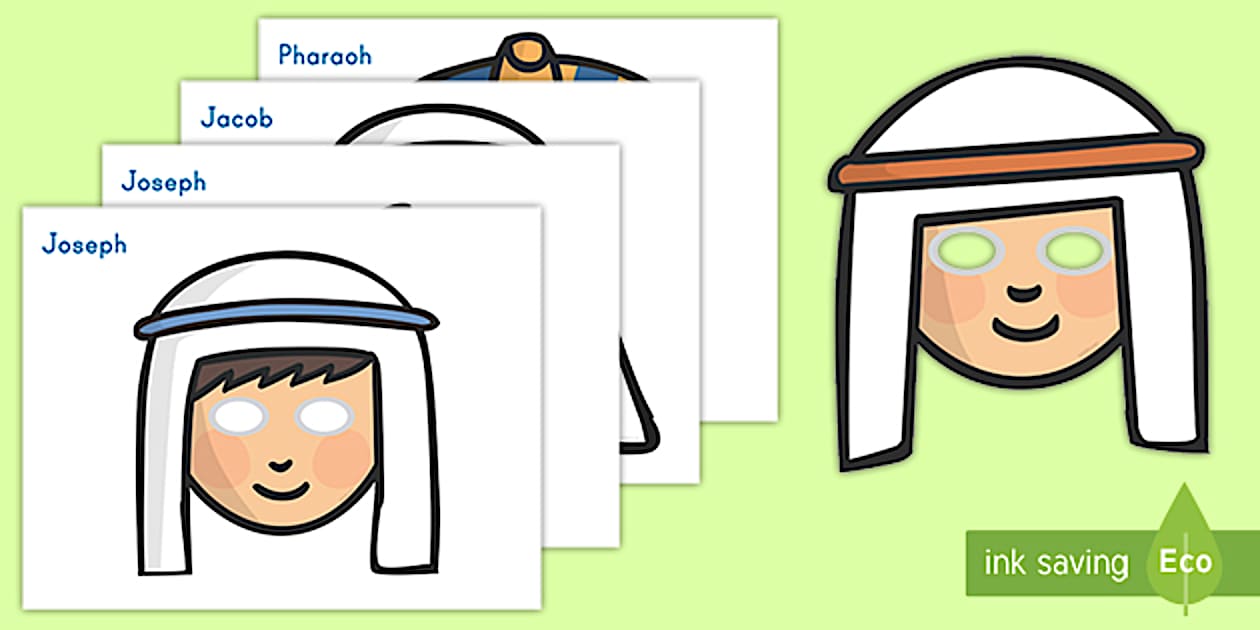 Joseph Bible Masks | Christian Ed. Resources | Twinkl USA
