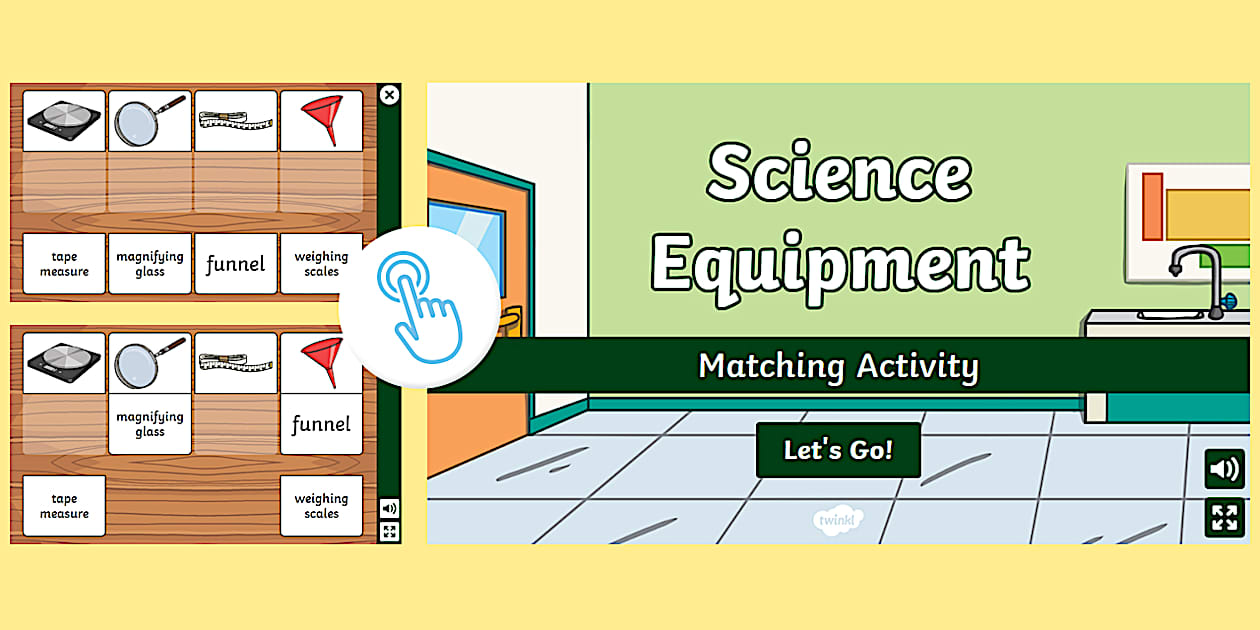 Interactive Science Equipment Matching Activity | Twinkl Go!