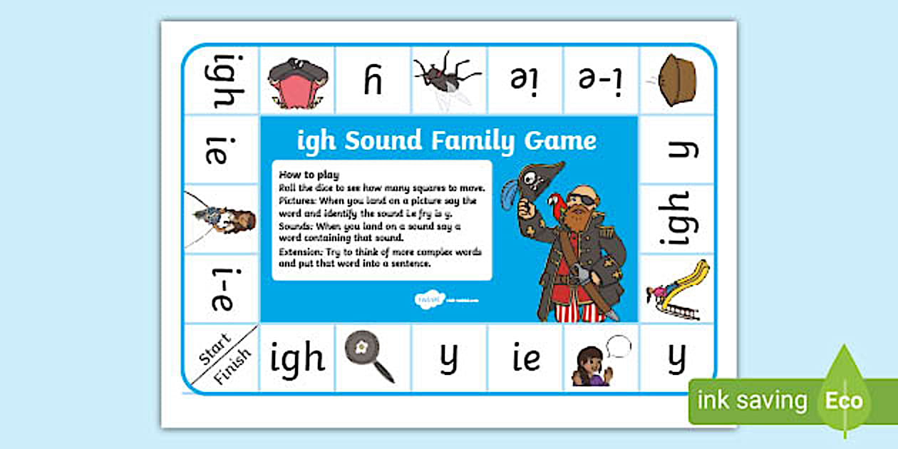 igh Sound Family Game (teacher made) - Twinkl