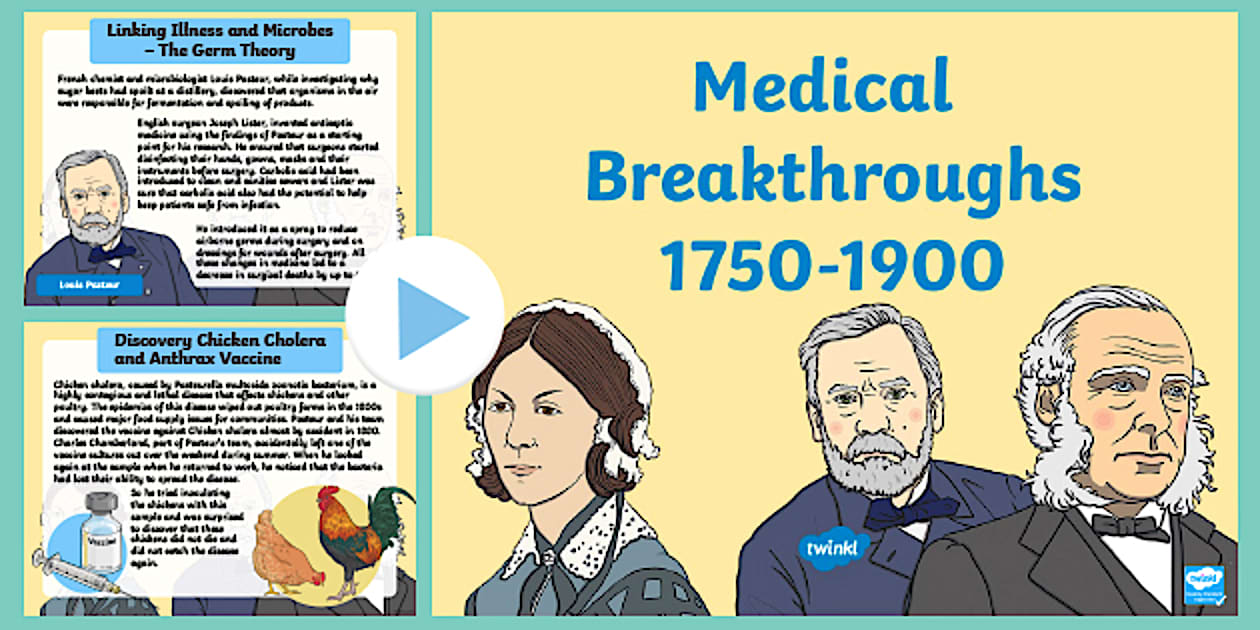 Medical Breakthroughs 1750 -1900 PowerPoint - Twinkl