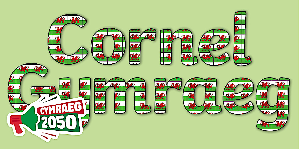 Cornel Cymraeg Display Lettering Welsh (Teacher-Made)