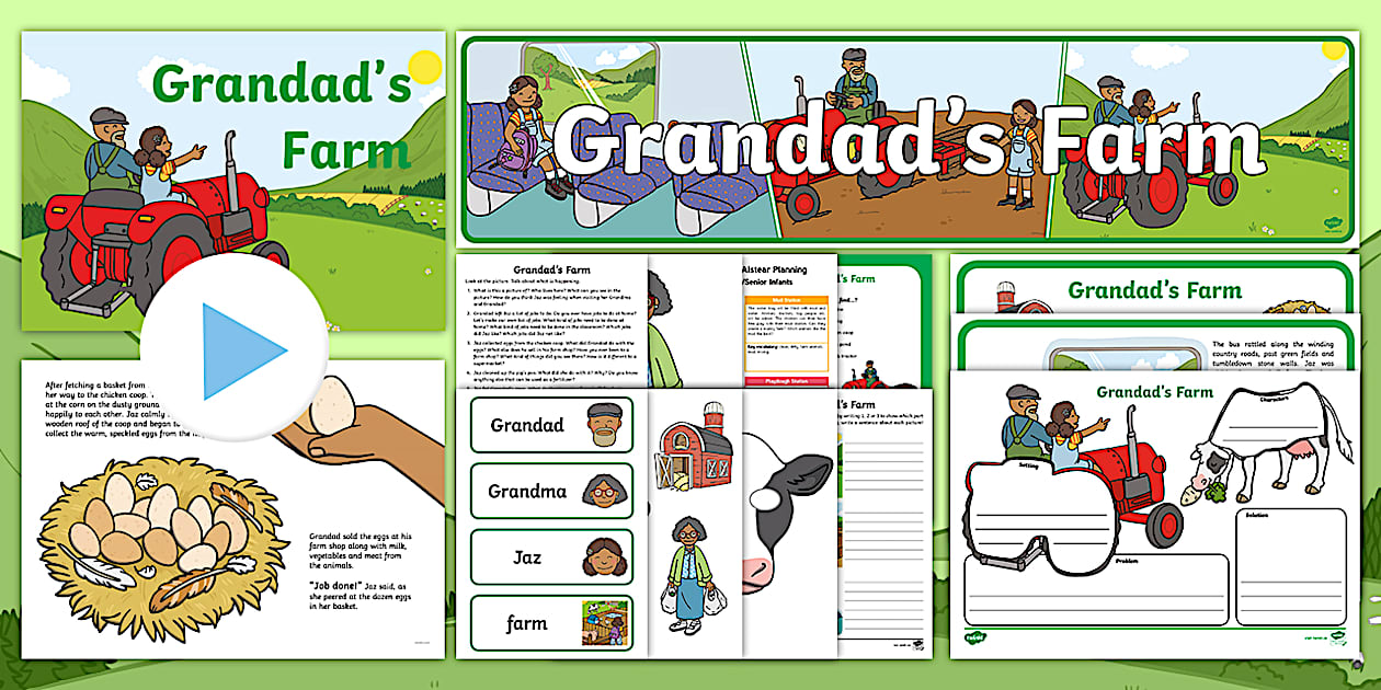 Exploring My World Aistear Grandad's Farm Listen and Retell Oral Language