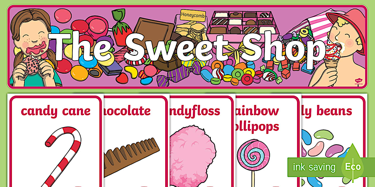 Sweet Shop Role Play Resources - Display Banner - Twinkl