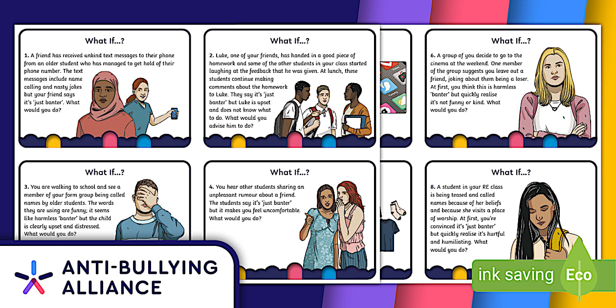 FREE! - Anti-Bullying Alliance Scenario Thinking Cards