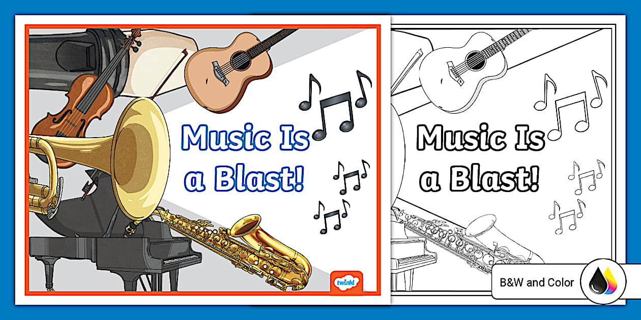 Music Is a Blast! Poster (Teacher-Made) - Twinkl