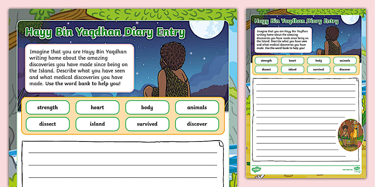 FREE! - House of Wisdom Diary Writing Activity - Twinkl