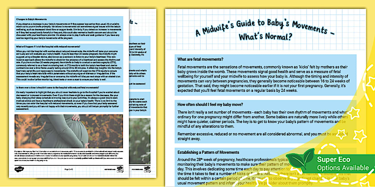 A Midwife's Guide to Fetal Movements (teacher made) - Twinkl