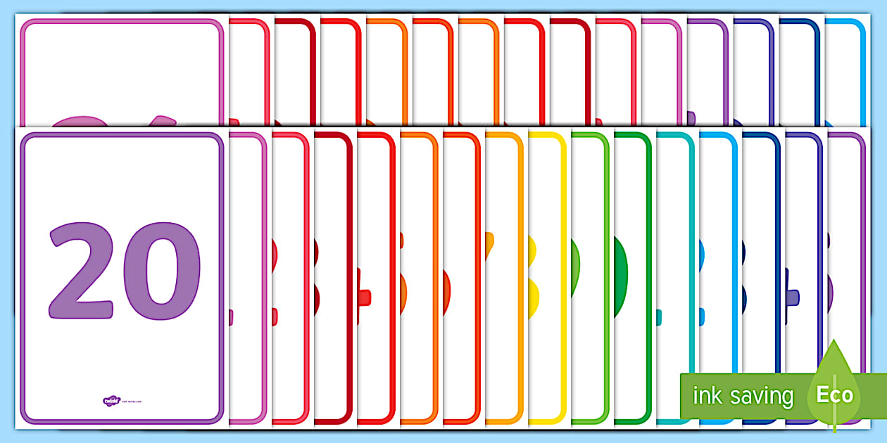 20-50 Display Numbers (teacher made) - Twinkl