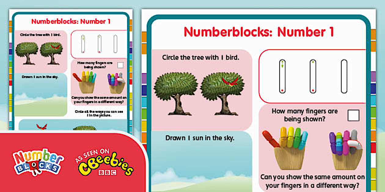 👉 Numberblocks: Number One What Is One? Worksheet
