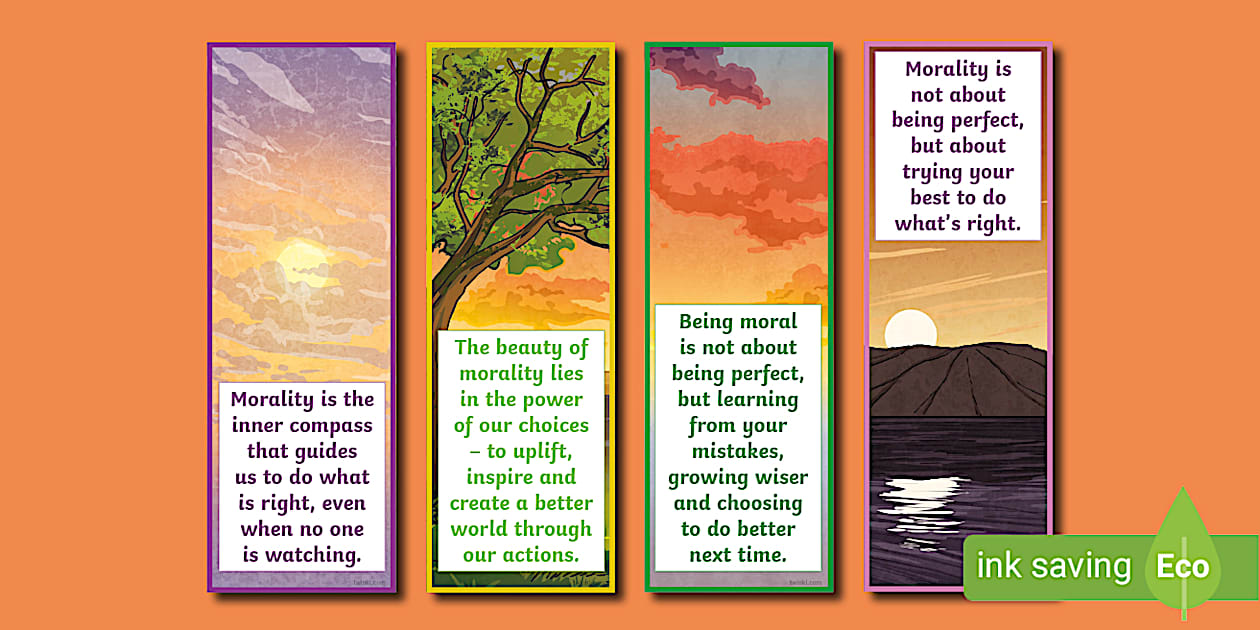Morality Quotes Bookmarks