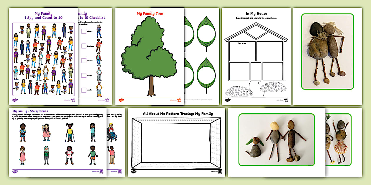 EYFS All About Me My Special People Resource Pack (Ages 3-5)
