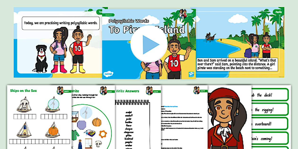 NZ Phonics: Level 4: Week 4: Lesson 3: Polysyllabic Words