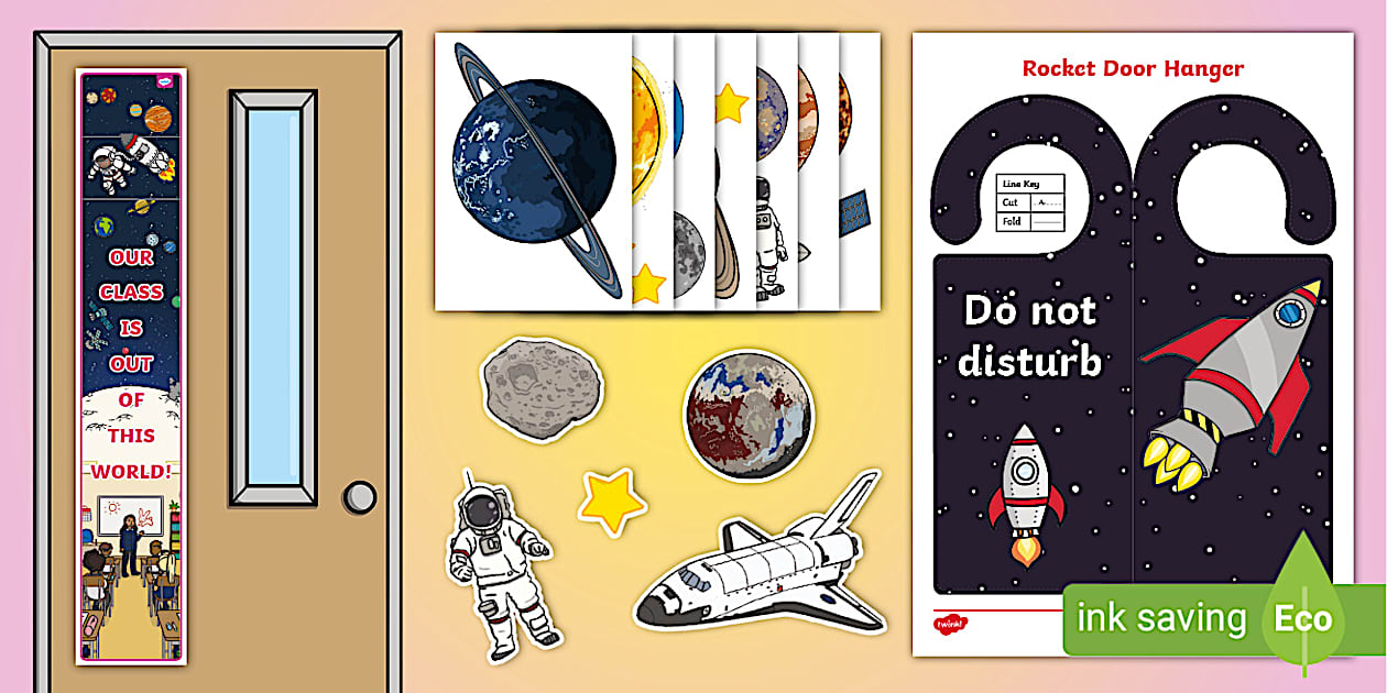 Space Door Decoration Pack Teacher Made Twinkl