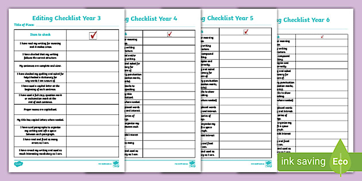 Editable Do Away with the Dull Editing Checklist - Twinkl