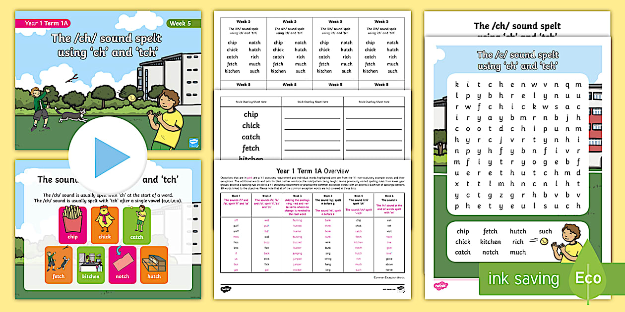 Year 1 Term 1A Week 5 Spelling Pack (teacher made) - Twinkl