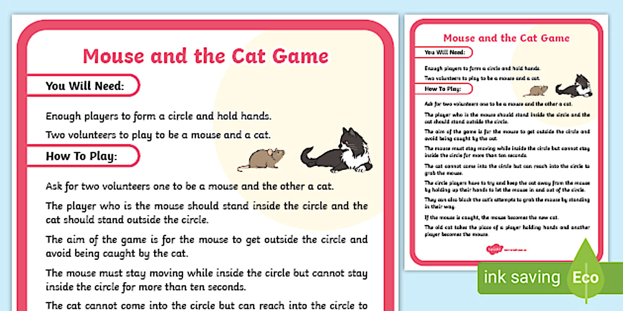 Mouse and the Cat Game (Teacher-Made) - Twinkl